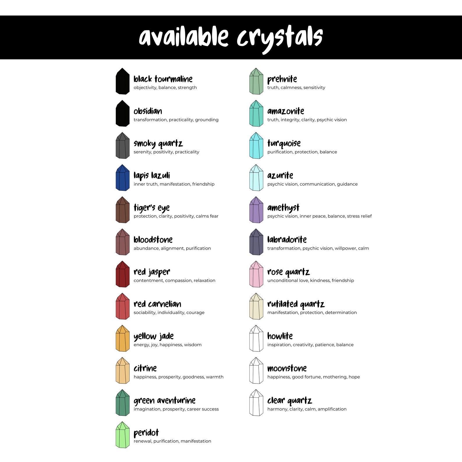 CUSTOMIZABLE: Crystal Healing Sliding Necklace adjustable - Etsy