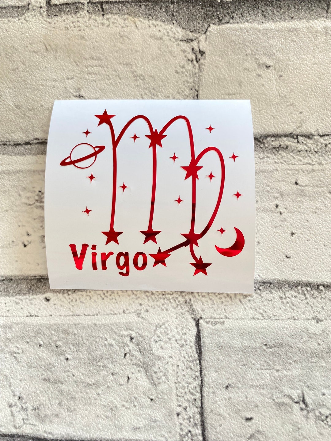 Virgo Vinyl Decal, Virgo Sticker, Star Sign Vinyl Sticker, Zodiac Vinyl ...
