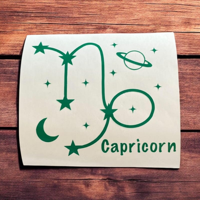 Capricorn Cup Stickers - Etsy UK