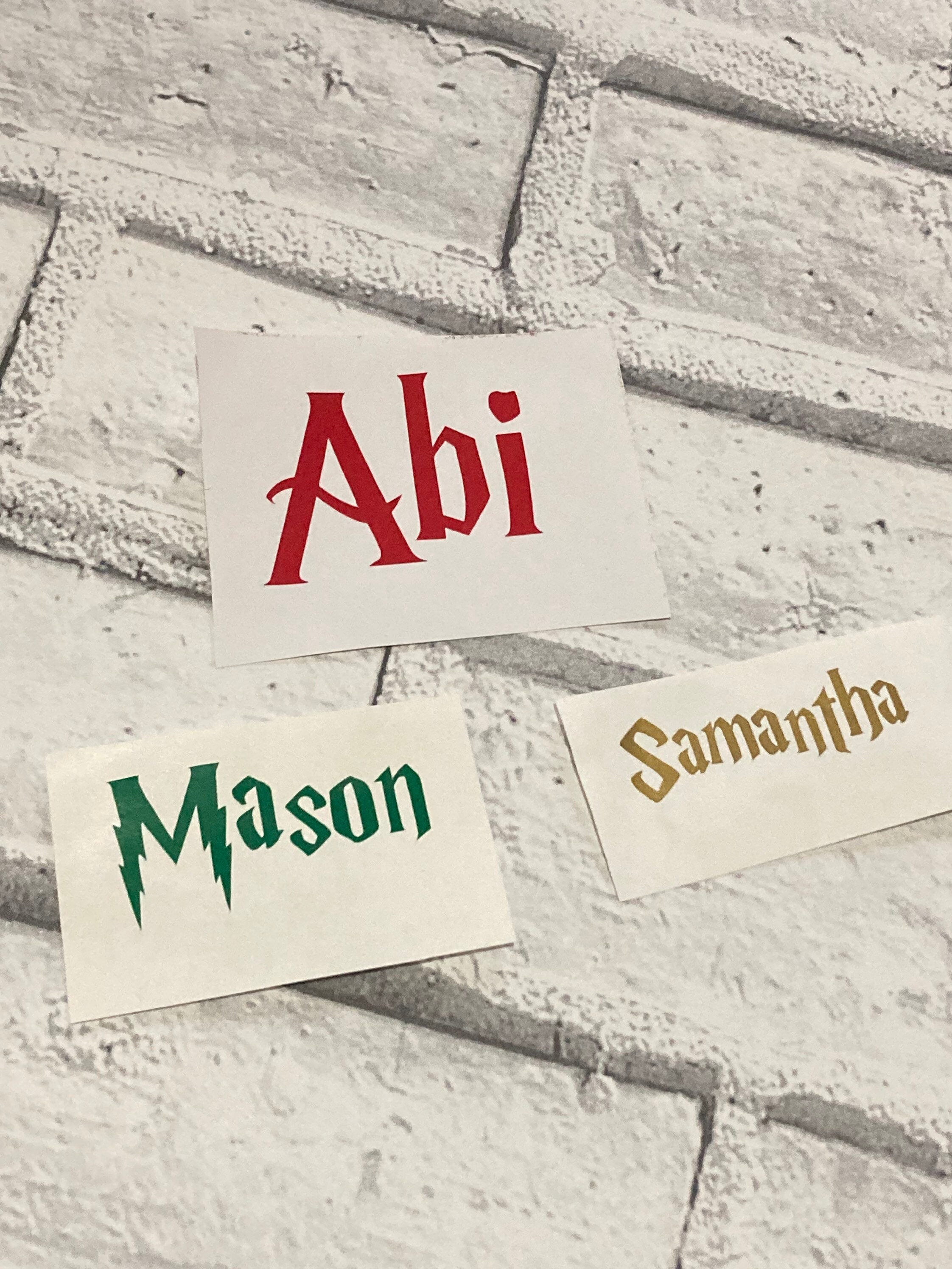 Personalised Name Label Harry Potter Style Name Label. Name - Etsy UK