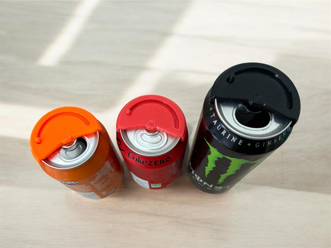 3D Printed Reusable Sliding Can Covers: Bug-proof Soda Lids - Etsy