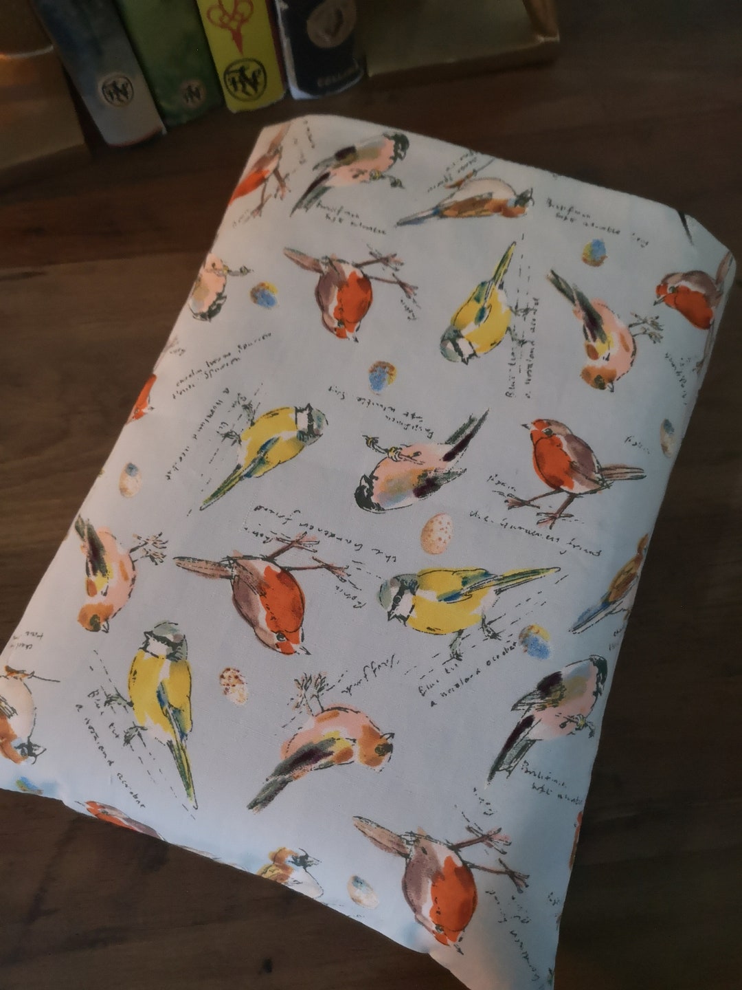 Bird Book Sleeve/ Cover With Matching Corner Book Mark in - Etsy