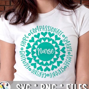 Nurse Mandala Svg, Mandala Svg, Nurse Svg, Mandala Heart Svg, Nurse ...