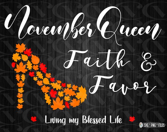 November Queen Svg November Birthday Svg November Queen | Etsy