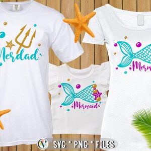 Mermaid Birthday Svg, Mermaid Svg, Mermaid Mom Svg, Mermaid Dad Svg ...