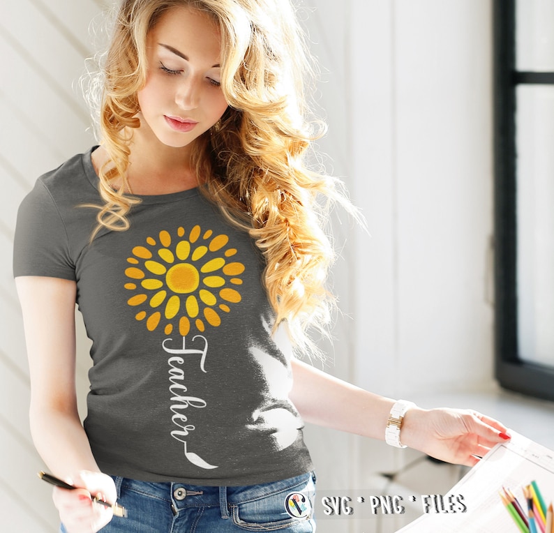 Daisy Teacher Svg Flower Daisy Svg Sunflower Svg Teacher | Etsy