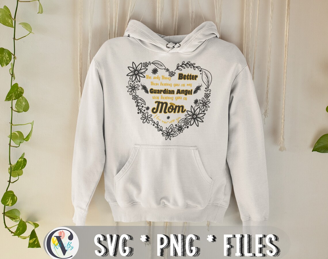 Memorial Mom Svg, Mom Svg, Guardian Angel Svg, Loss of Mother Svg, in ...