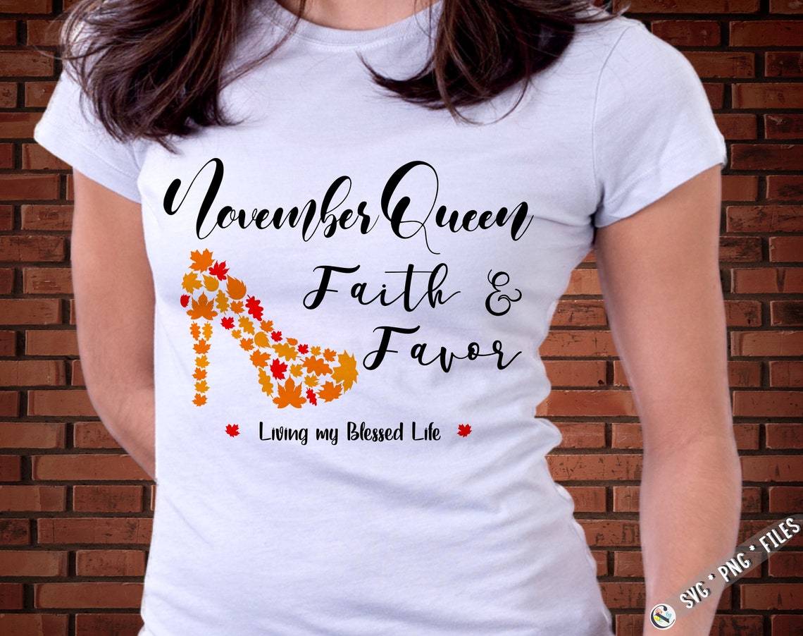 November Queen Svg November Birthday Svg November Queen | Etsy