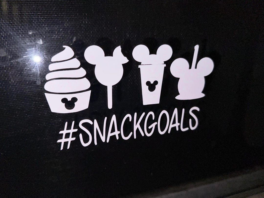 Disney Snacks Vinyl Decal - Mickey Mouse Food Sticker - Etsy