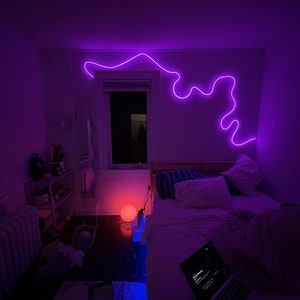 LED Strip Light | Long Neon Light | Customizable Neon Light | DIY LED Light | Aesthetic Neon ...