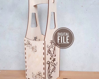 Laser Cut Wine Box | Etsy