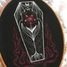 Coffin & Flames Embroidery Pattern Pdf | Goth Embroidery Pdf Pattern ...