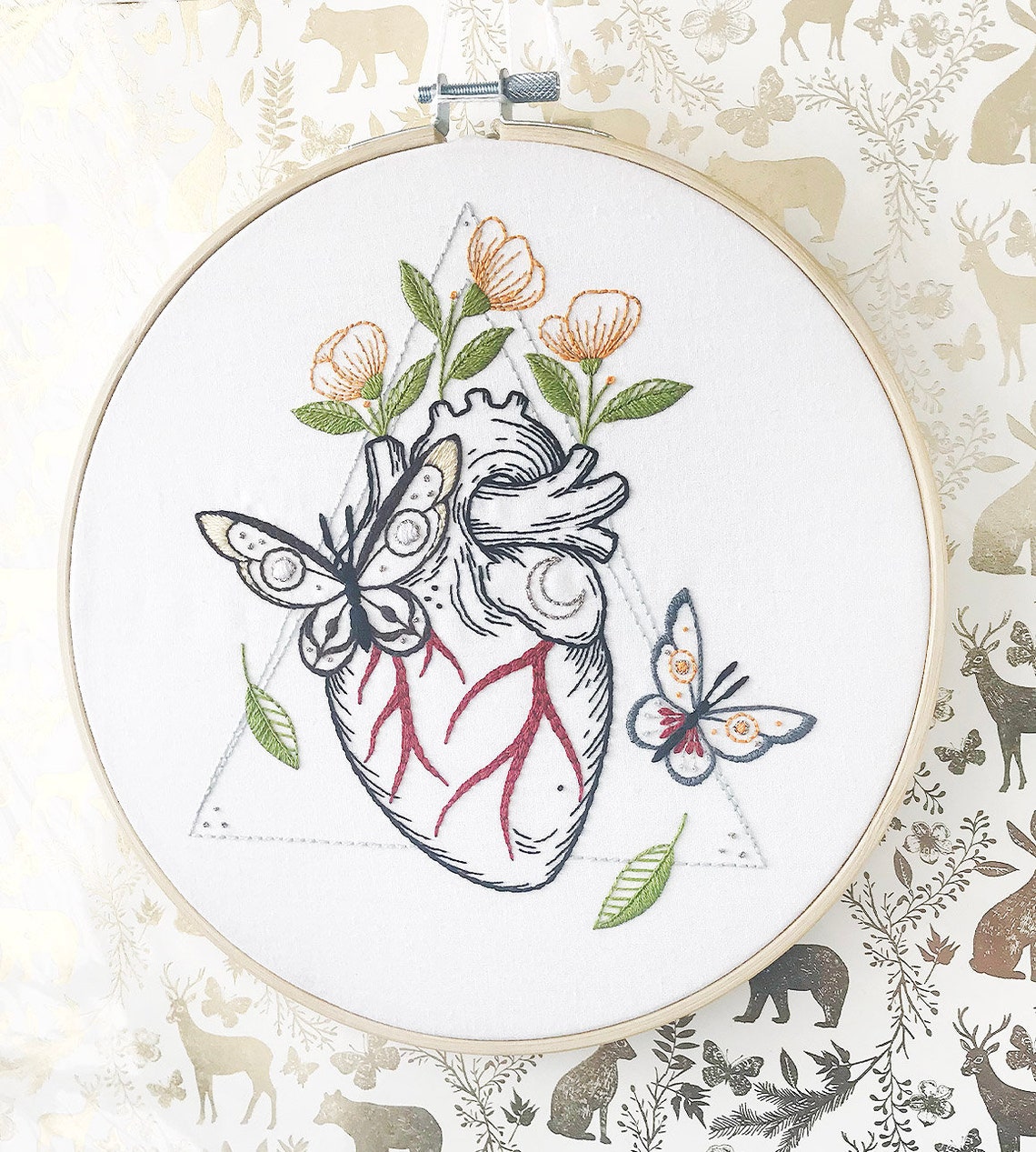 Anatomical Heart PDF Embroidery Pattern Heart and - Etsy