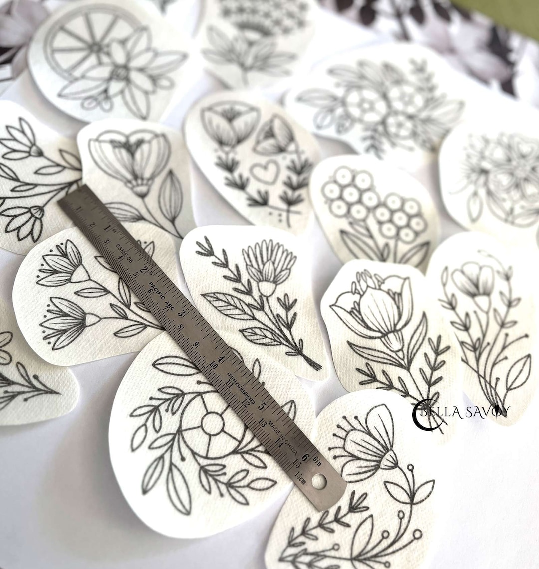 16 Beautiful Floral Stick and Stitch Embroidery Designs | Stick and ...