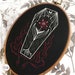 Coffin & Flames Embroidery Pattern Pdf | Goth Embroidery Pdf Pattern ...