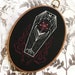 Coffin & Flames Embroidery Pattern Pdf | Goth Embroidery Pdf Pattern ...