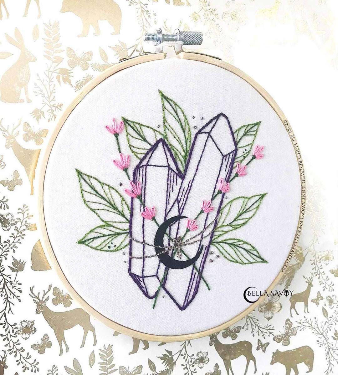 Crystal Pdf Embroidery Pattern Hand Embroidery Pdf Pattern Crystal ...