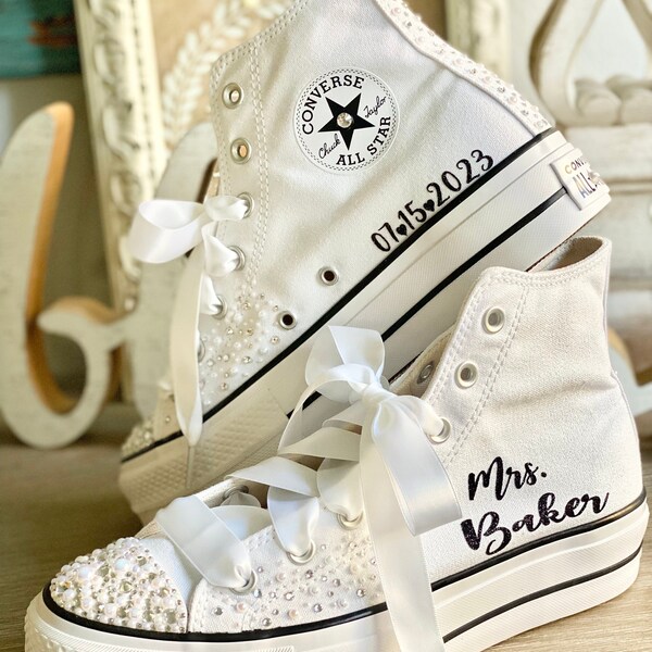 Wedding Converse - Etsy