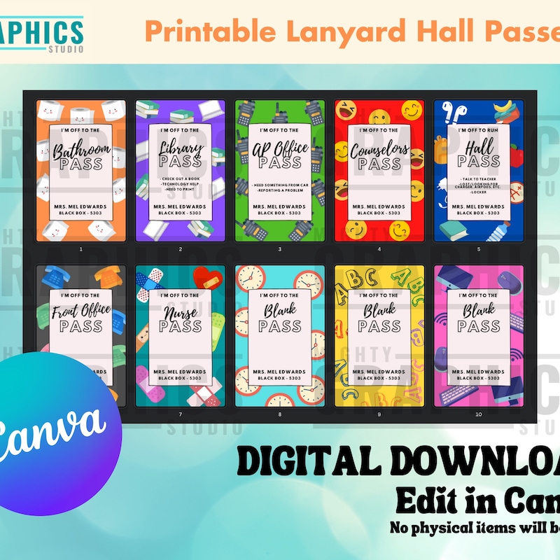 Teacher Hall Pass Svg - Etsy