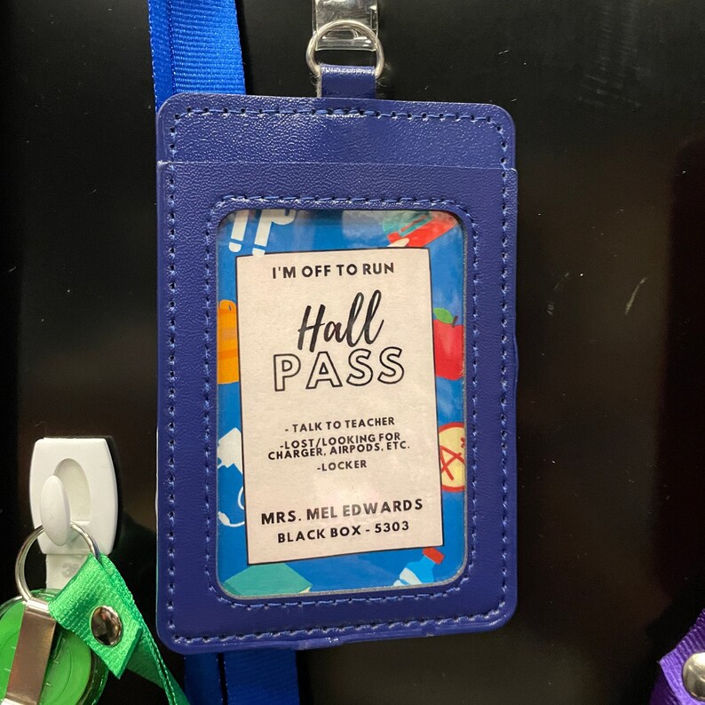 Printable Hall Passes DIGITAL DOWNLOAD, Canva Template, Elementary ...