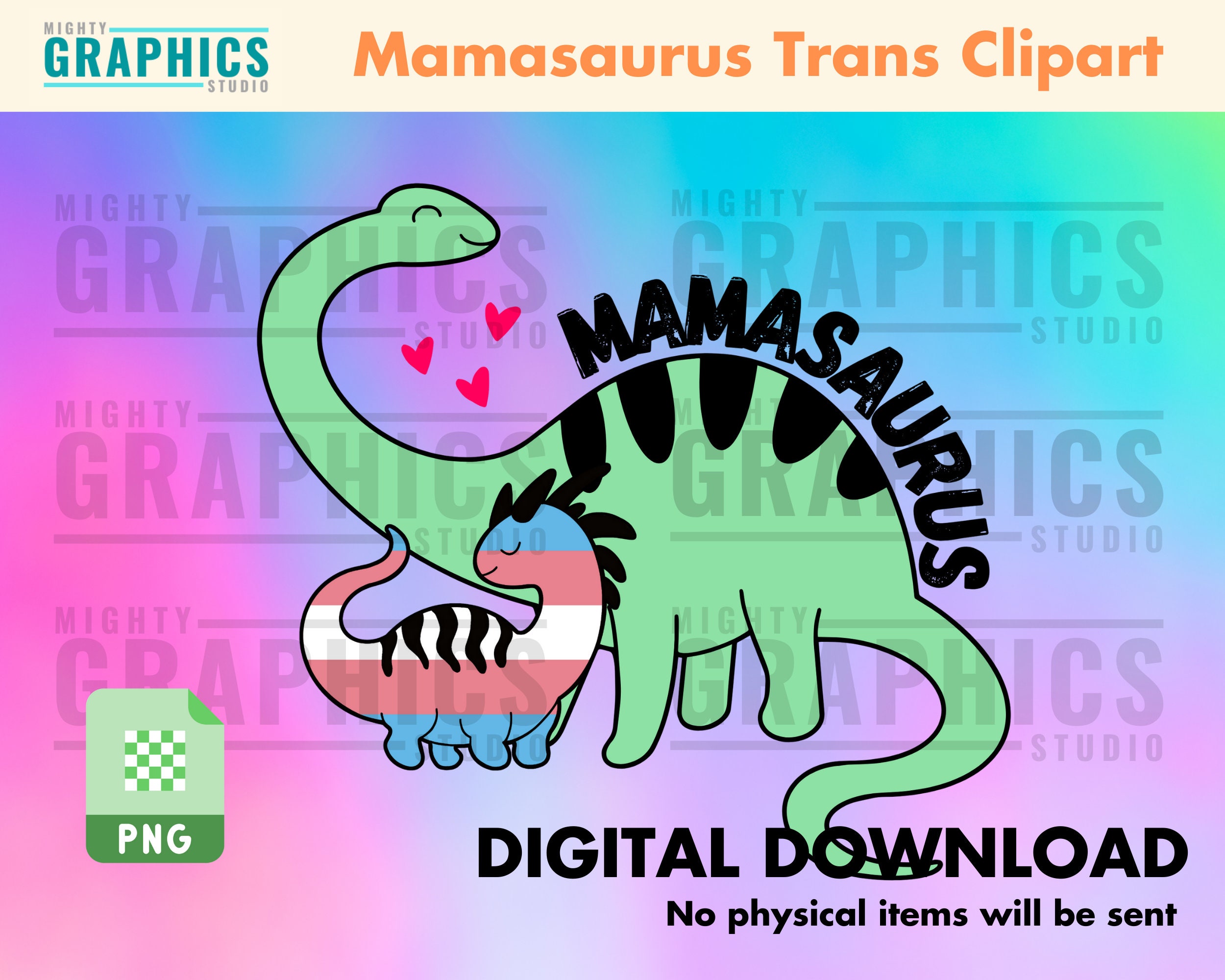 Mamasaurus Trans Clipart, Lgbtq Dinosaur, Pride Flag, Proud Mama ...