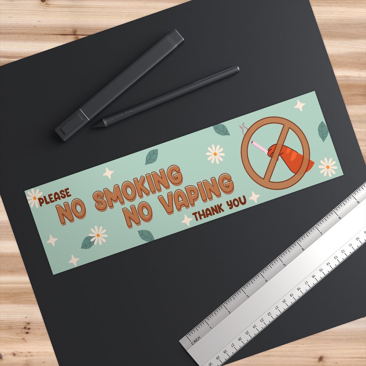 No Smoking No Vaping Sign Business Sign Coffee Shop Millennial Gen Z ...