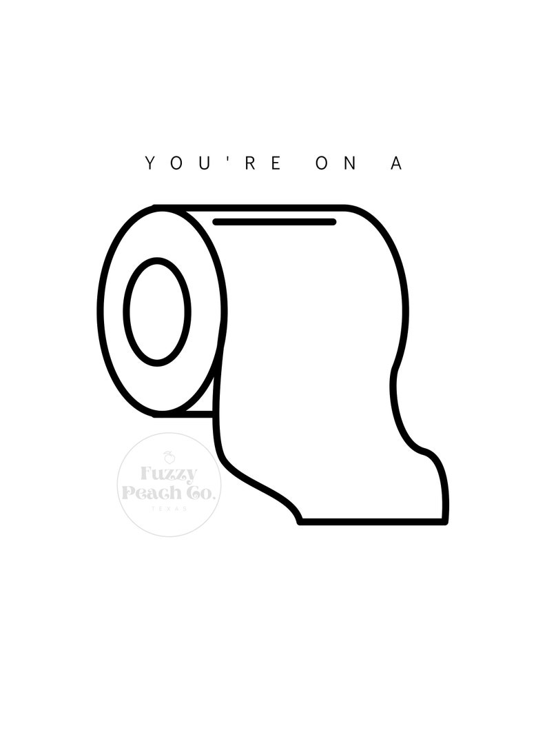 You're on A Roll, Digital Print, Wall Art - Etsy