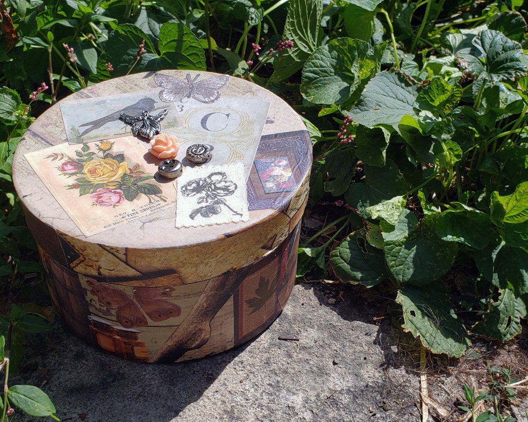 Cottage Decoupage Box - Etsy