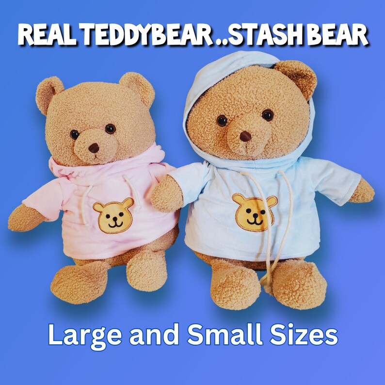 Stash Bear/ Teddy Bear Hidden Safe/ Hide Money Jewelry Etc/ Secret ...