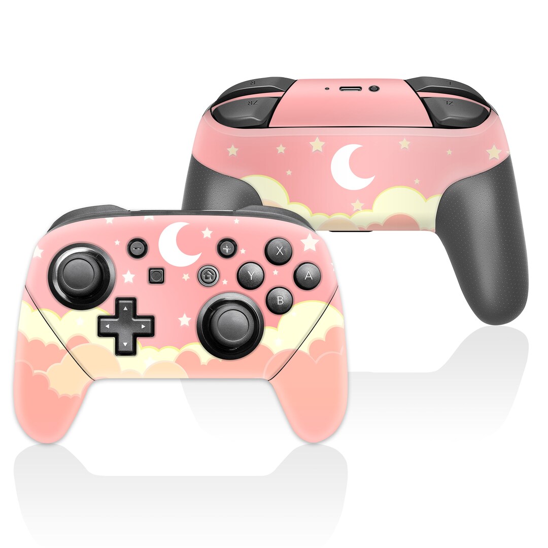 Rose Gold Sky Clouds Wrapping Skin for Nintendo Pro Controller Made ...