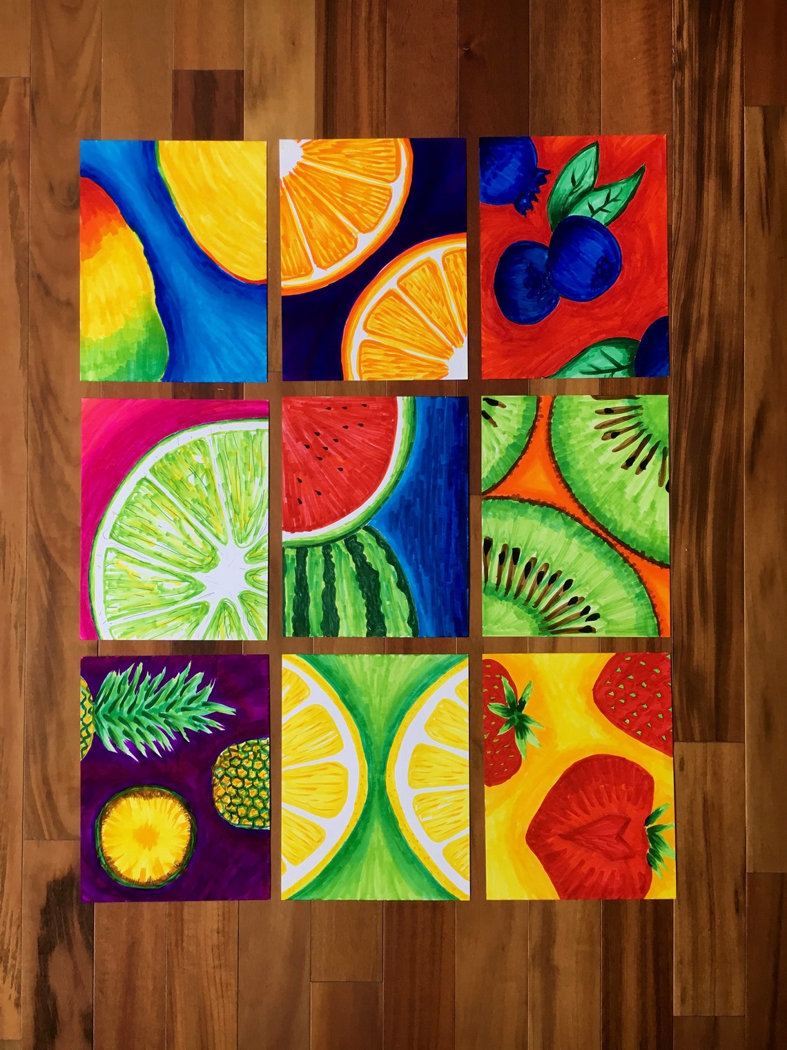 Fruit Drawing Print Buy 2 Get 1 Free - Etsy