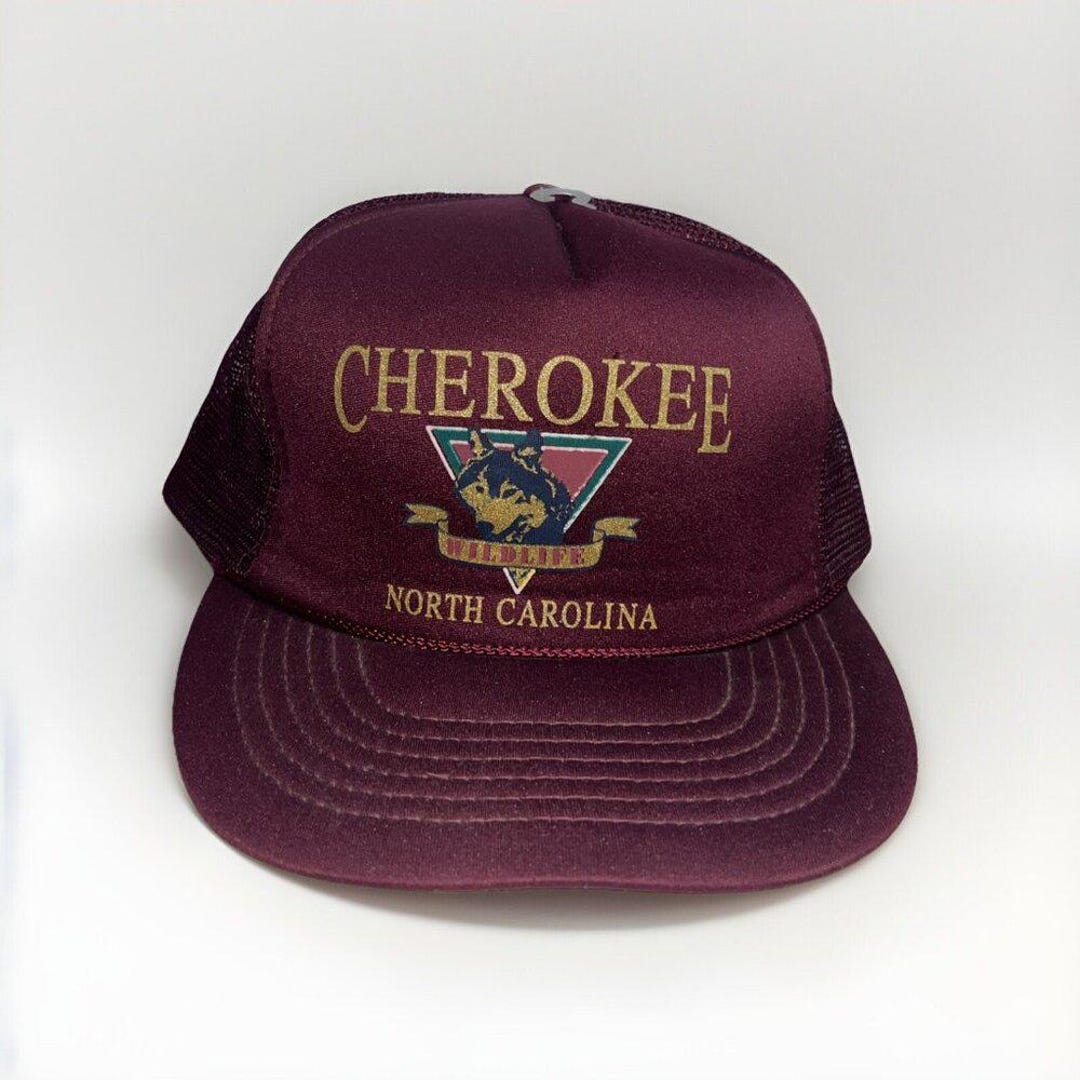 Vintage Cherokee North Carolina Wild Life Wolf Rope Trucker Hat - Etsy