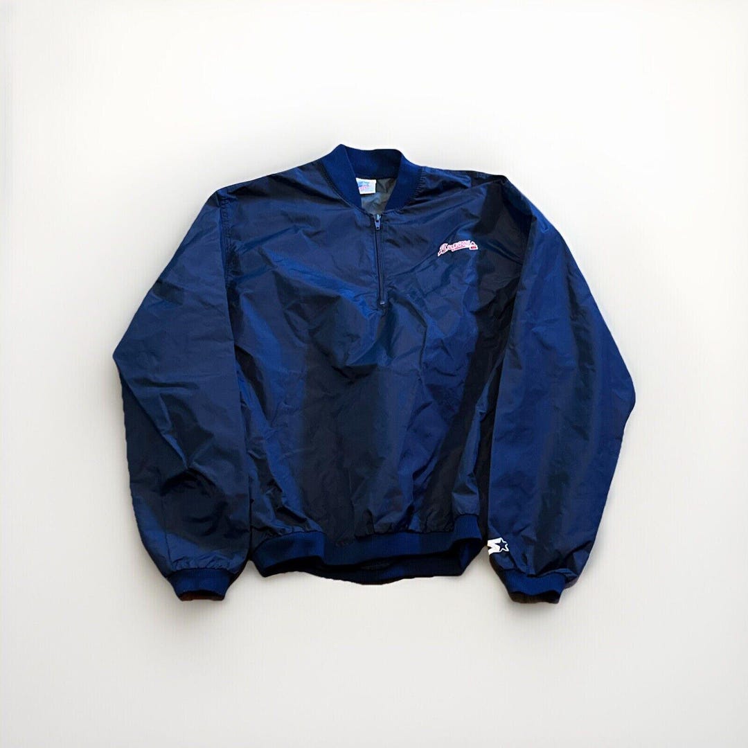 Vintage Starter Atlanta Braves 1/4 Zip Pullover Jacket - Etsy