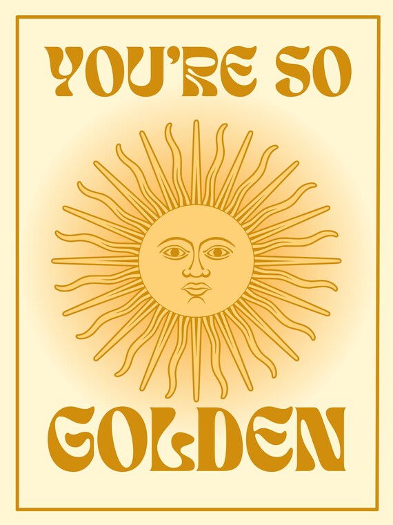 Harry Styles Golden Digital Poster - Etsy