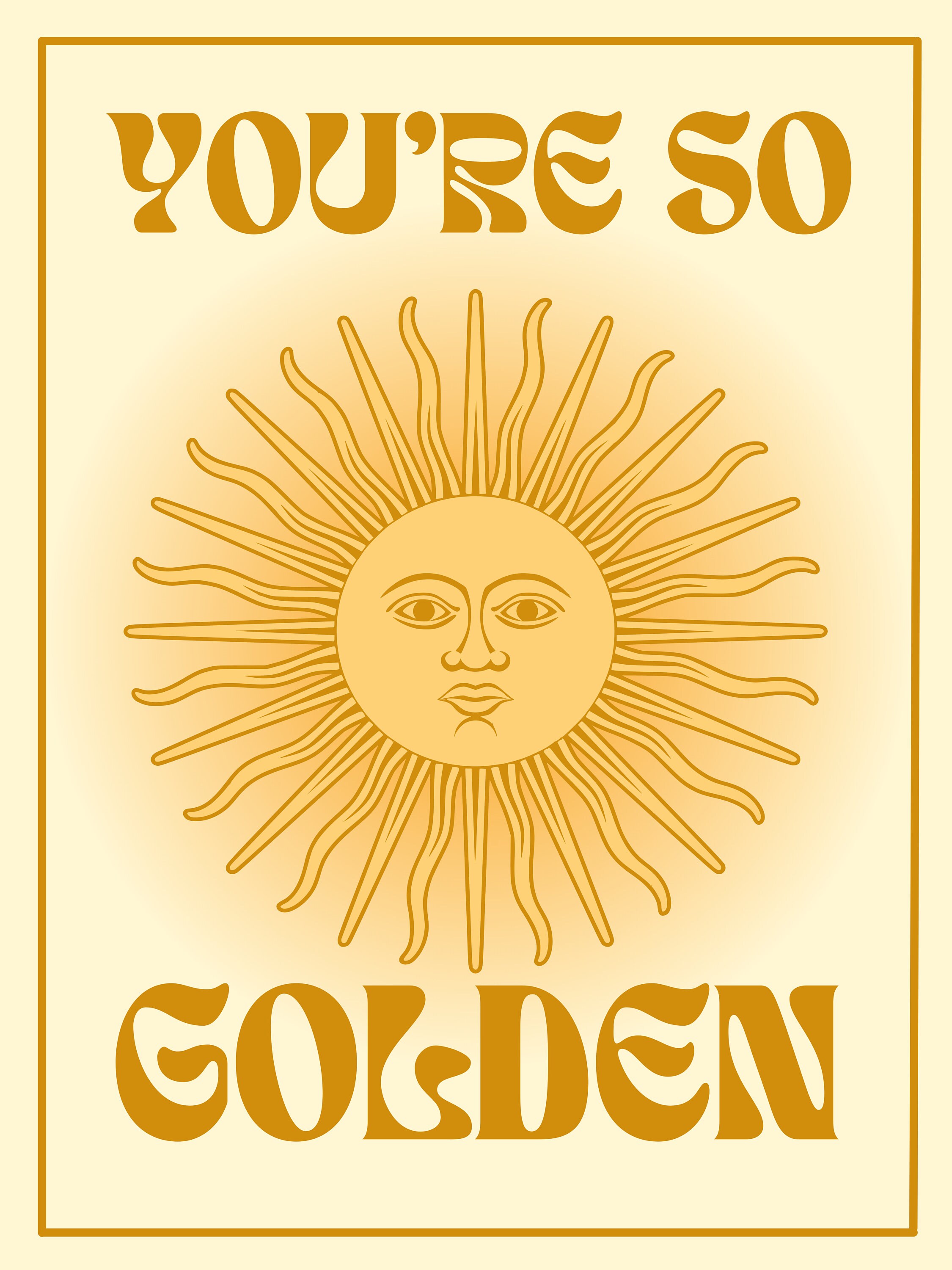 Harry Styles Golden Digital Poster - Etsy