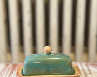 European Butter Dish With Lid and Handle 16 Custom Color Choice Modern ...