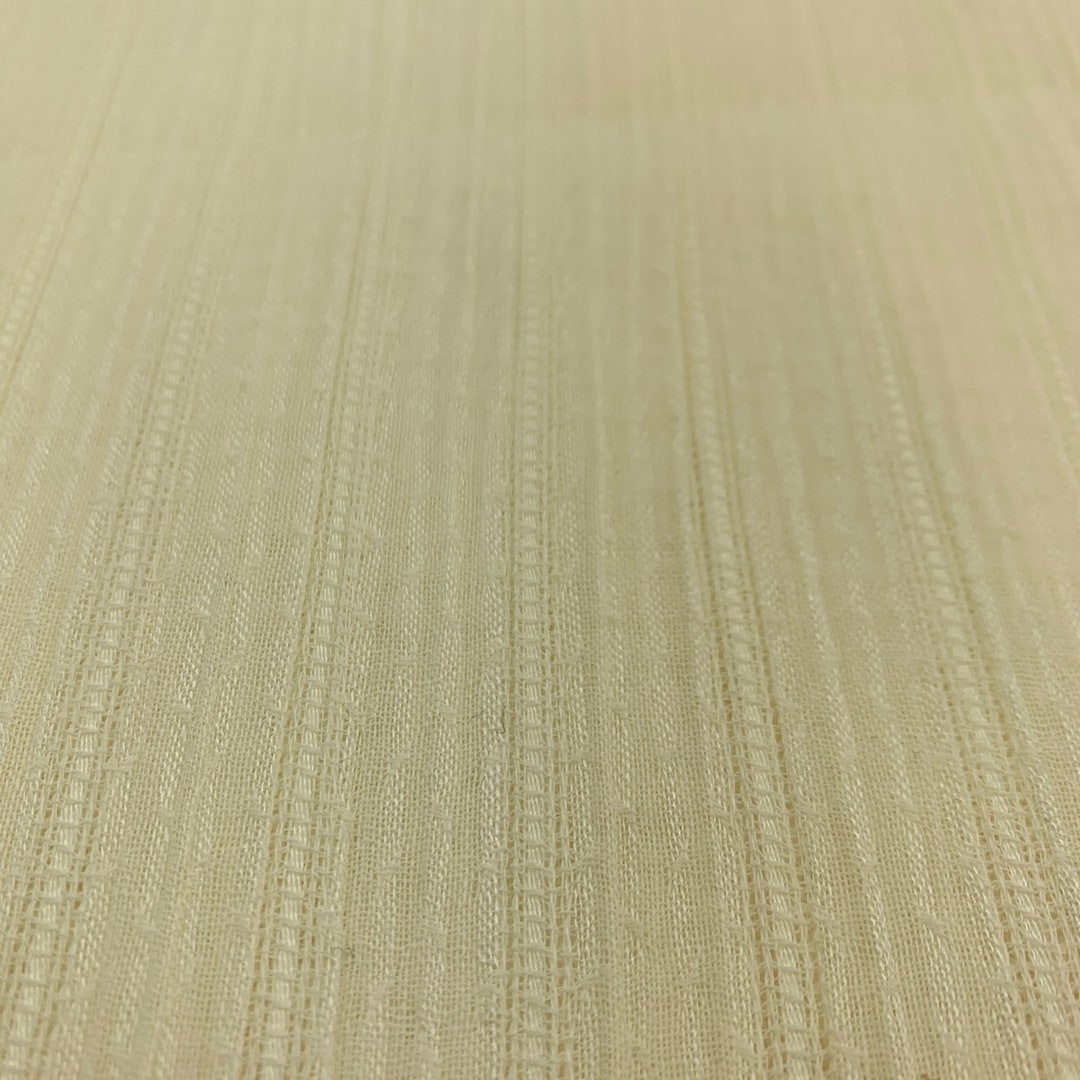 Vintage off White Ivory Dimity Leno Weave Semi-sheer Lightweight Boho ...