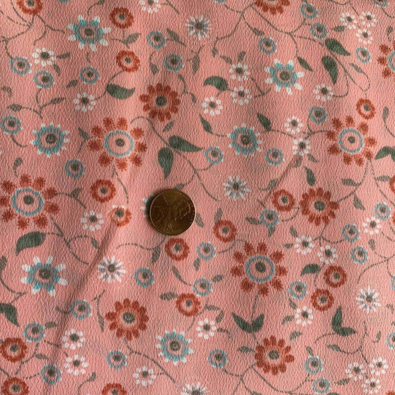 Tropical Breeze Fabrics Peach Floral Koshibo Dress Fabric Sewing ...