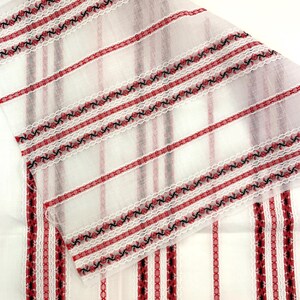 Vintage Fabric Semi Sheer Dimity Stripe Stripes Floral Leno Weave 1 Yd ...