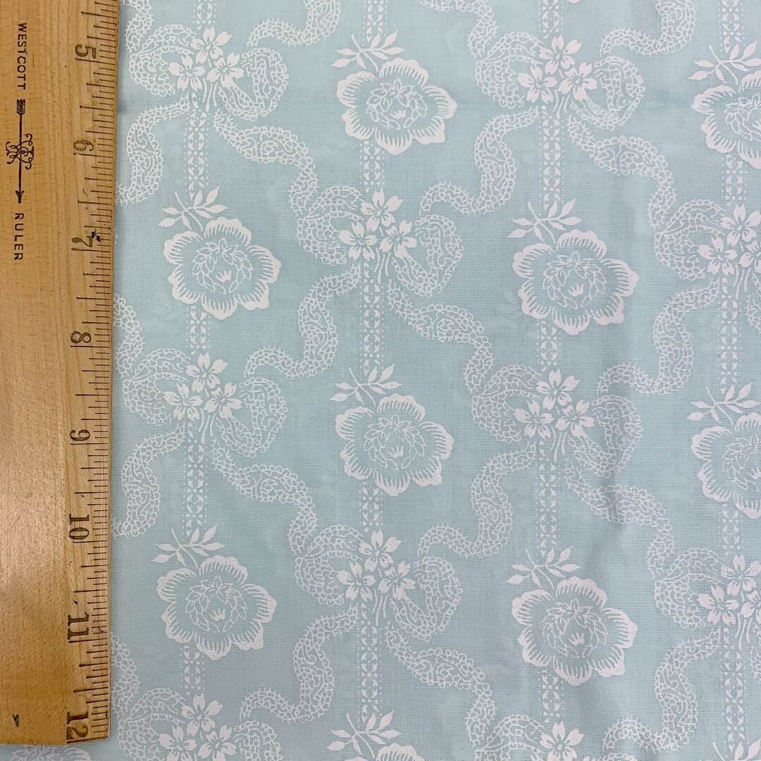 Vintage Springs Industries Fabric Floral Flower Painted Overprinted 1 ...