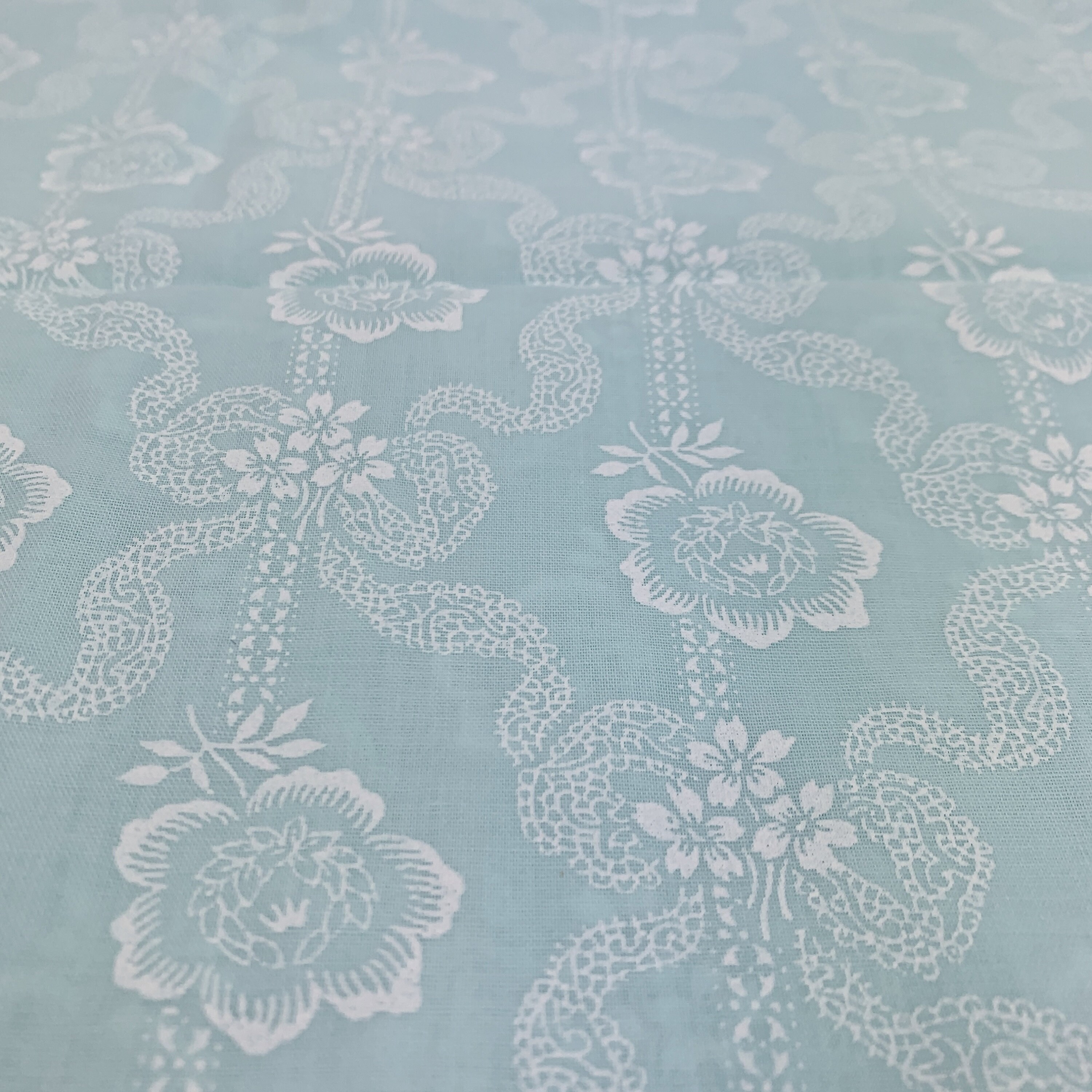 Vintage Springs Industries Fabric Floral Flower Painted | Etsy