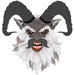 Krampus Wooden Intarsia Pattern, Gothic Christmas Decor, Horror Holiday ...