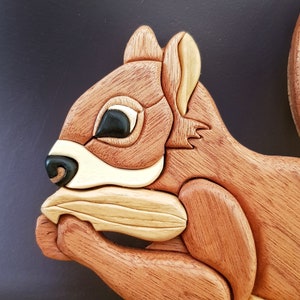 Squirrel Peanut Wooden Intarsia Pattern Scroll Saw Pattern Wood ...