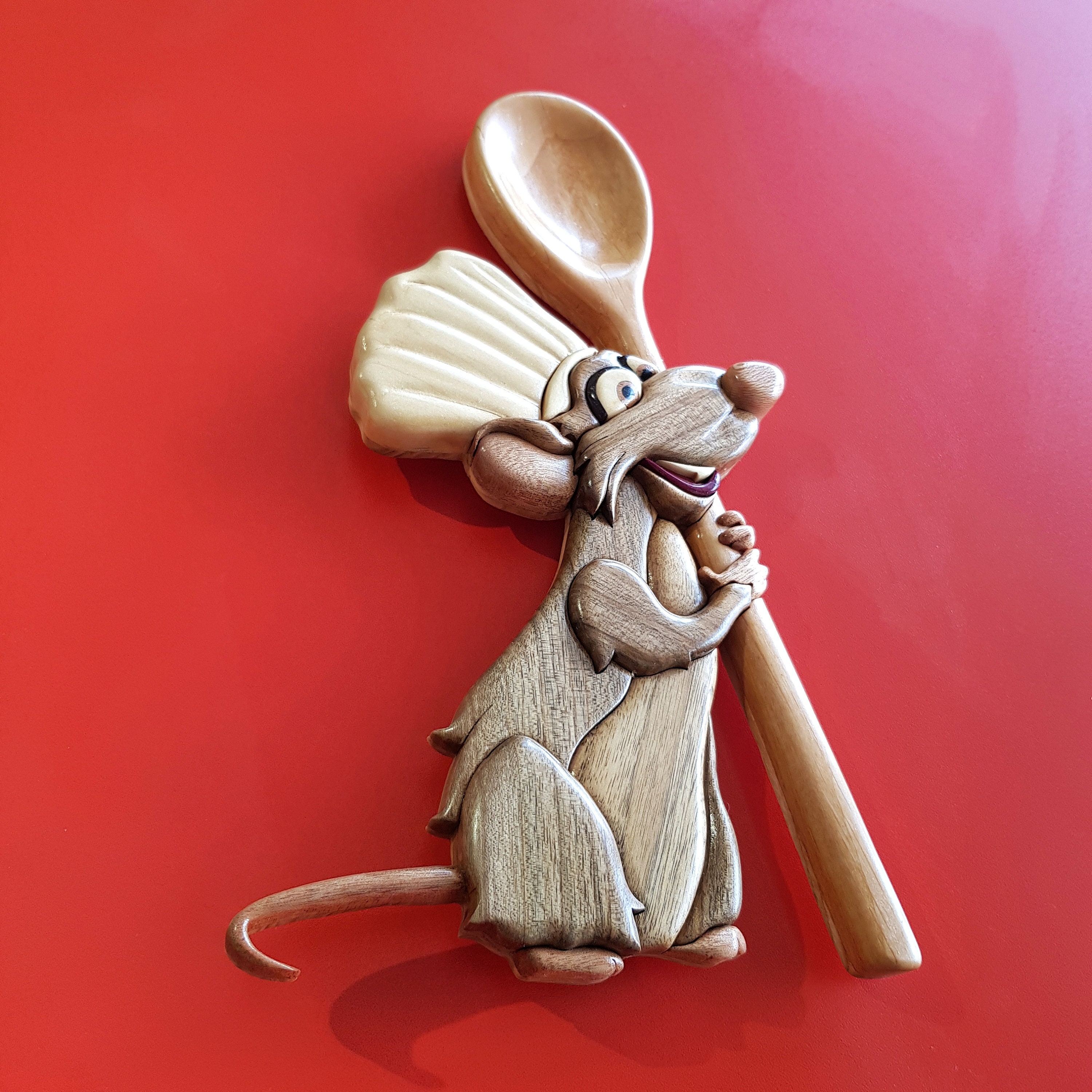 Handmade Intarsia Chef Spice Rack – Whimsical Wooden Kitchen Decor ...