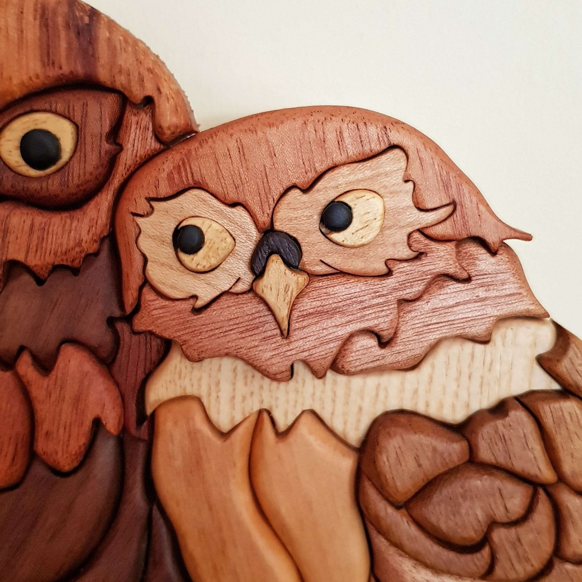 Owl Couple Intarsia Pattern, Wooden Bird Wall Art Digital Template ...