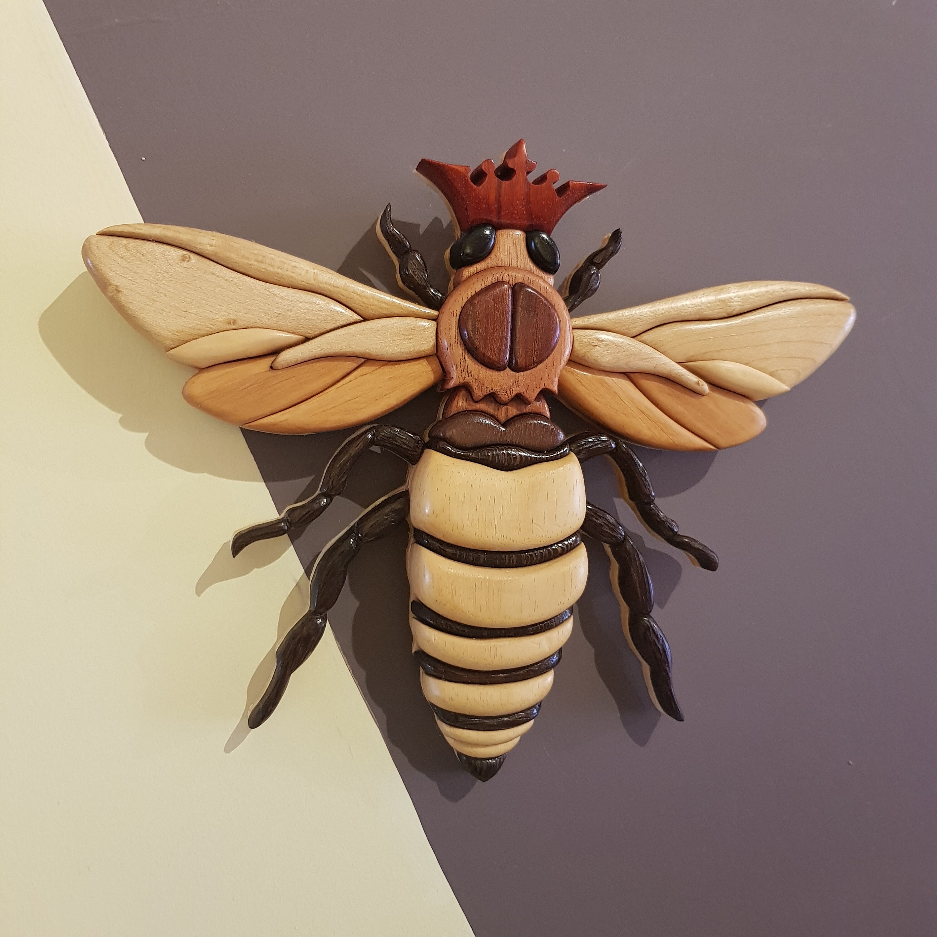 Queen Bee Intarsia Pattern PDF, Wooden Bee Wall Art Digital Download ...