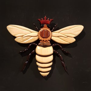Queen Bee Intarsia Pattern PDF, Wooden Bee Wall Art Digital Download - Etsy