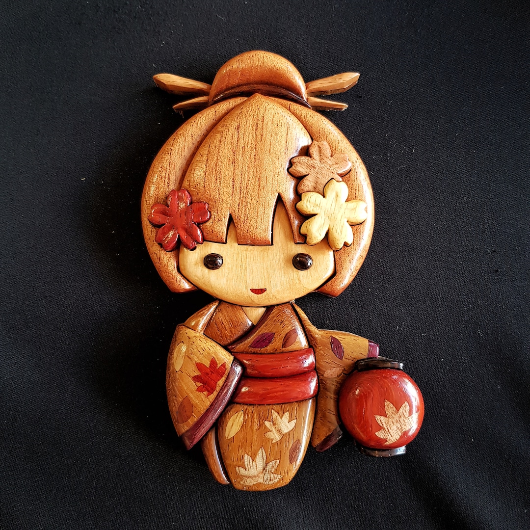 Yosheki Girl Intarsia Pattern PDF, Digital Download Woodworking Design ...