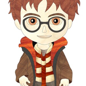 Chibi Young Wizard Intarsia Pattern PDF, Digital Download Woodworking ...