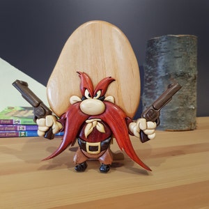 Striking Yosemite Sam Wood Intarsia Pattern for Unique and Captivating ...